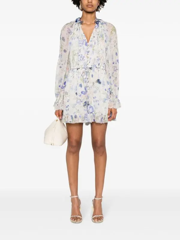 Zimmermann Natura Flutter Chiffon Playsuit