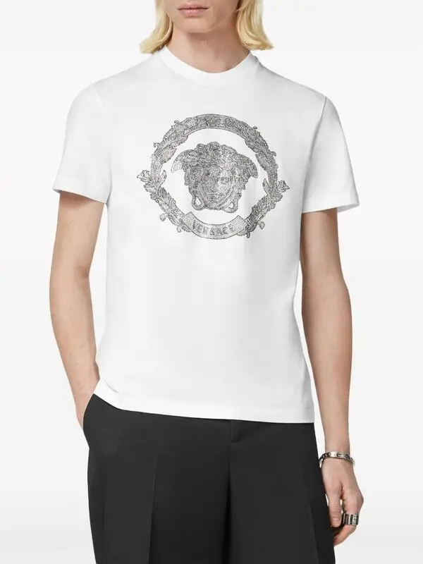 Versace Medusa Head Cotton T-shirt - White
