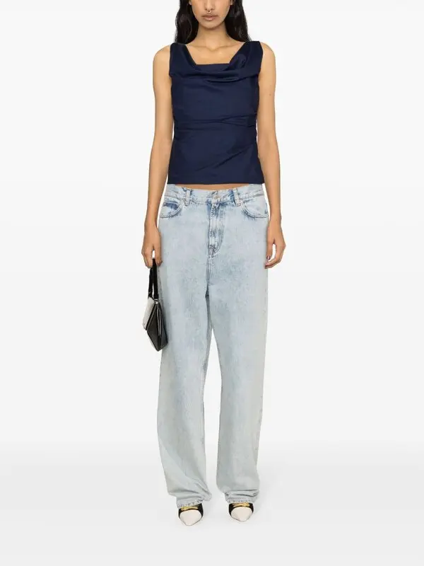 ARMARIUM Draped Sleeveless Wool Top