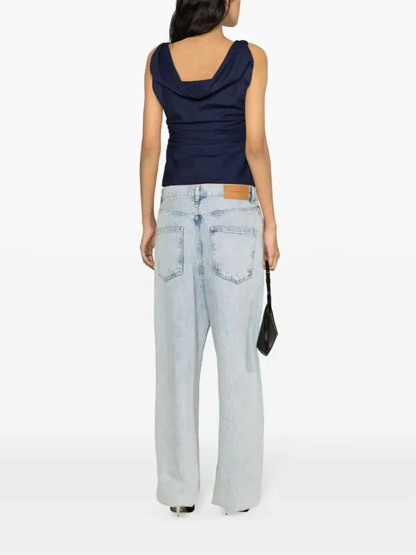 ARMARIUM Draped Sleeveless Wool Top