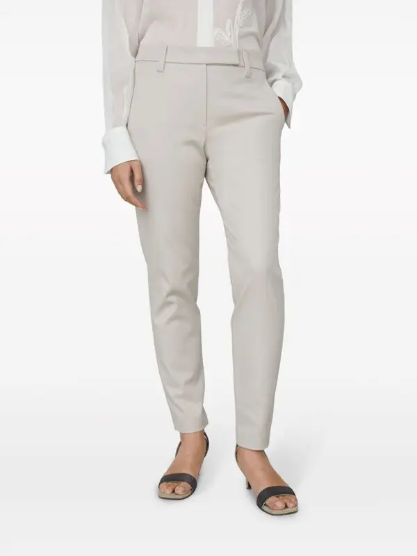Brunello Cucinelli Mid-rise Skinny Trousers