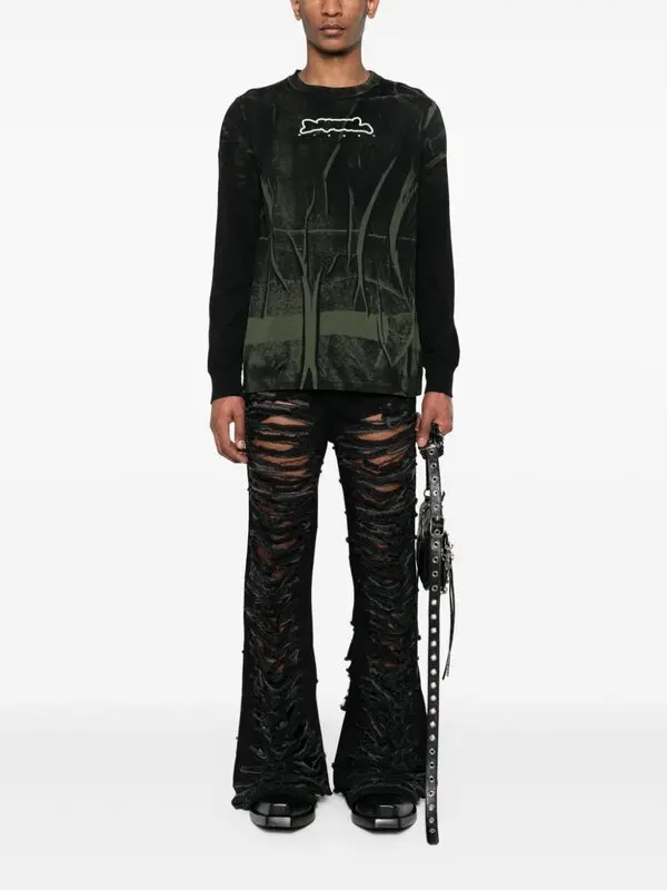 DIESEL® Long Sleeve T-shirt With Graphic Print