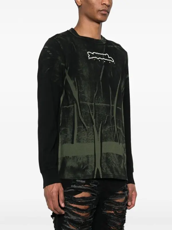 DIESEL® Long Sleeve T-shirt With Graphic Print