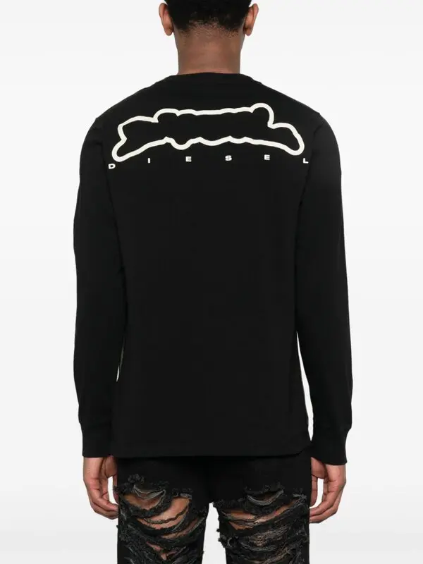DIESEL® Long Sleeve T-shirt With Graphic Print