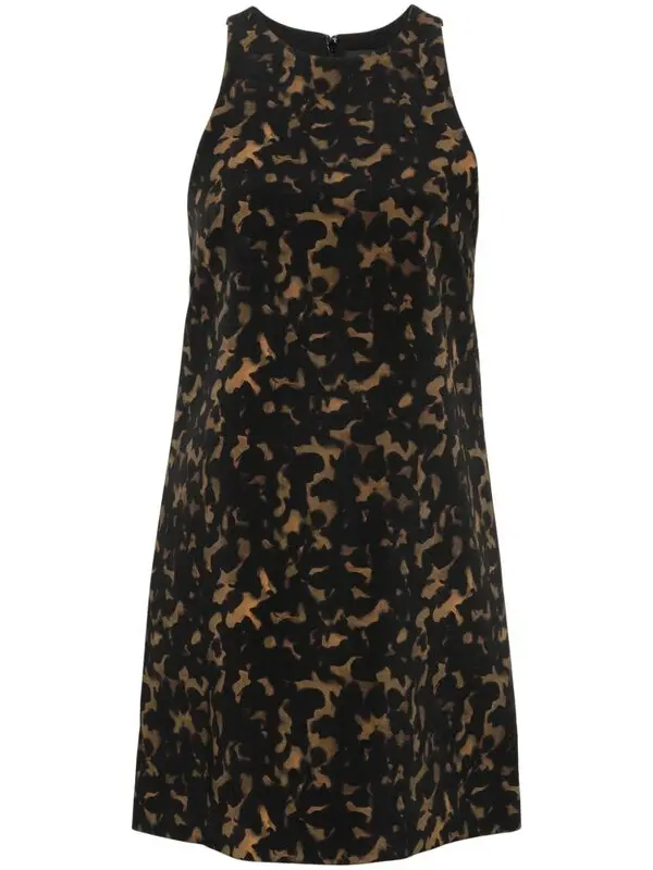 Theory Tortoiseshell Print Shift Dress