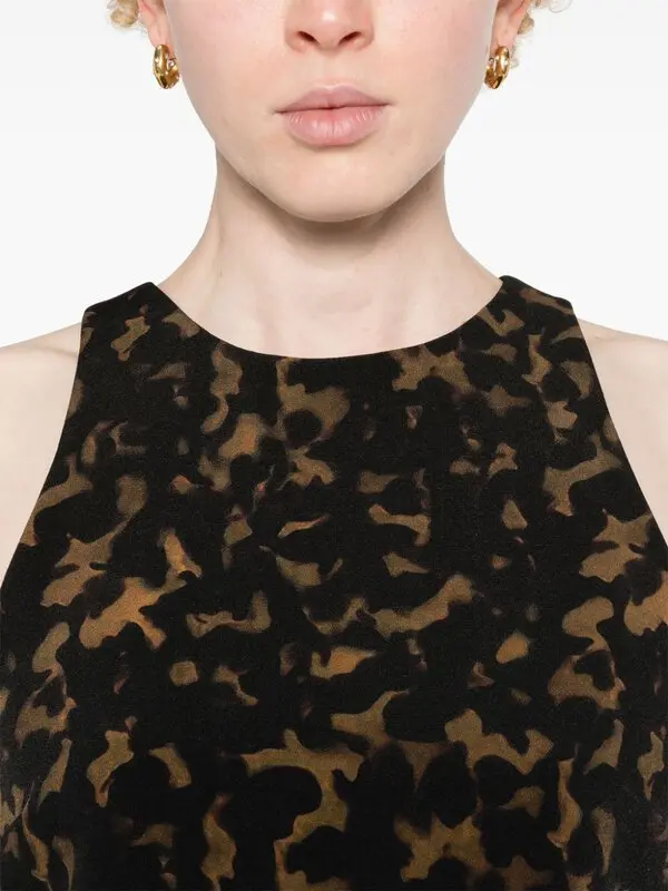 Theory Tortoiseshell Print Shift Dress