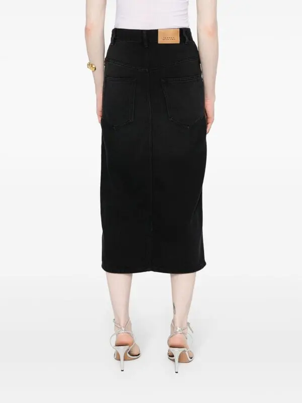 Isabel Marant Étoile Tilauria Denim Midi Skirt - Black