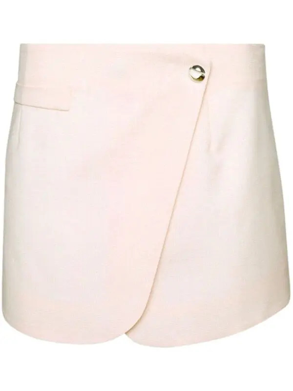 Coperni Tailored Wrap Miniskirt - Pink