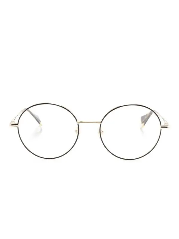 GIGI STUDIOS Perla Round-frame Glasses - Gold