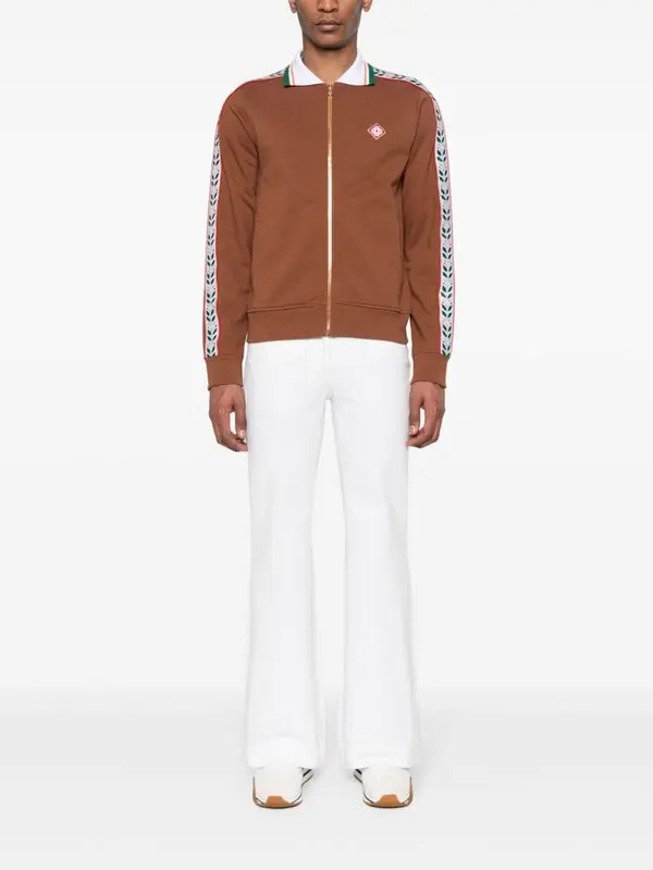 Casablanca Laurel Track Jacket - Brown