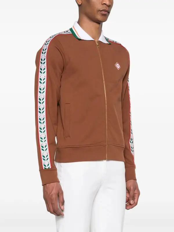 Casablanca Laurel Track Jacket - Brown