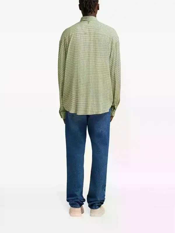 AMI Paris De Coeur Gingham Shirt