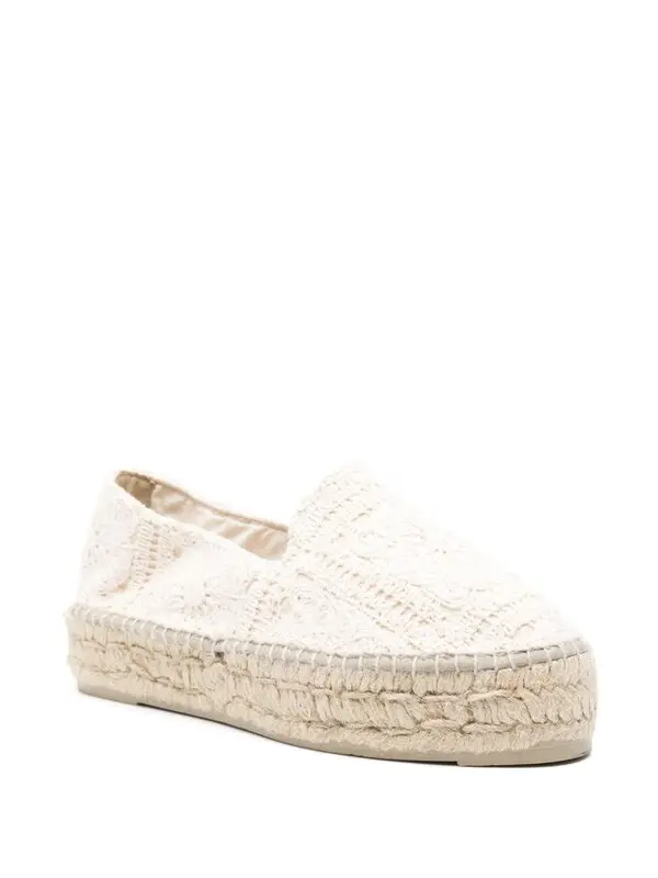 Manebí Yucatán Crochet Espadrilles - Neutrals
