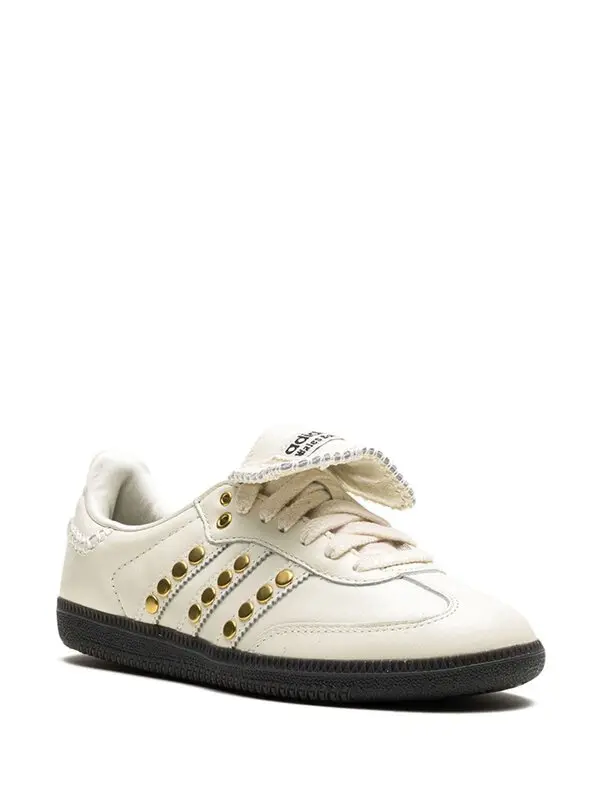 Adidas X Wales Bonner Samba Studded Sneakers - Neutrals