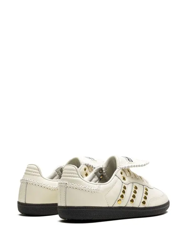 Adidas X Wales Bonner Samba Studded Sneakers - Neutrals
