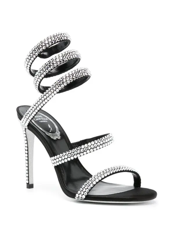 Rene Caovilla Cleo 105mm Sandals - Black