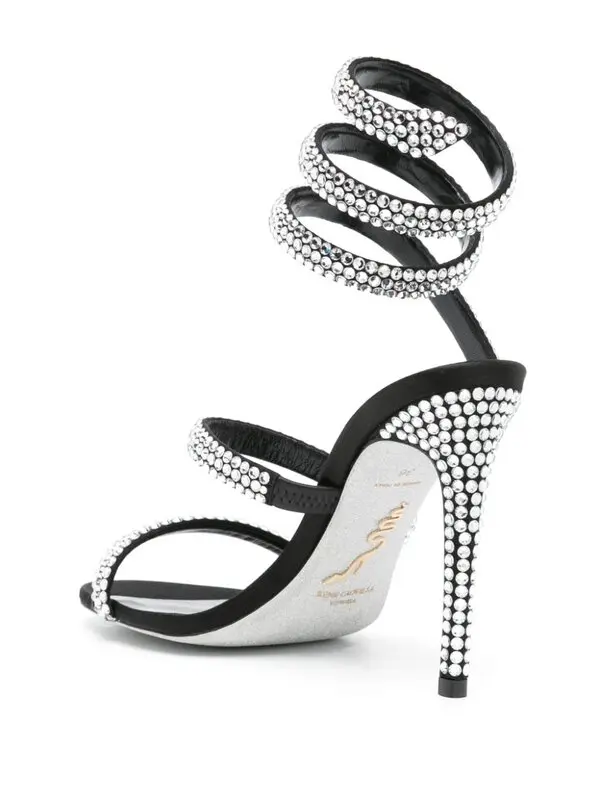 Rene Caovilla Cleo 105mm Sandals - Black