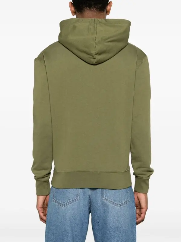 Maison Kitsuné Chillax Fox-patch Hoodie - Green