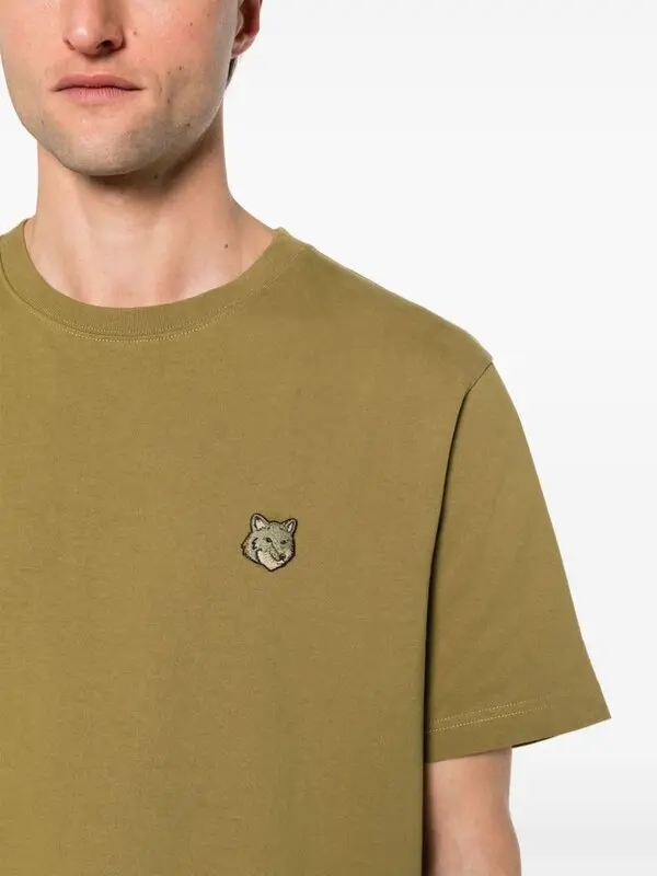 Maison Kitsuné Bold Fox Head Cotton T-shirt - Green