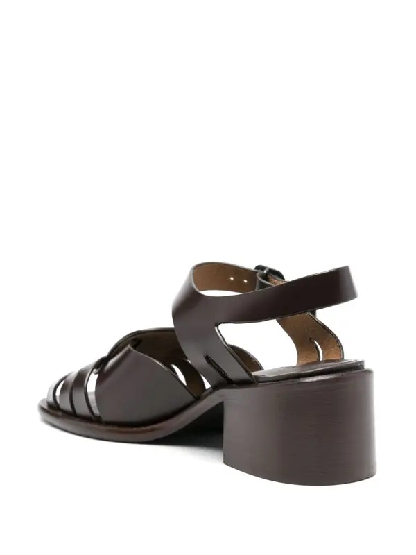 Hereu Ancora Leather Sandals - Brown