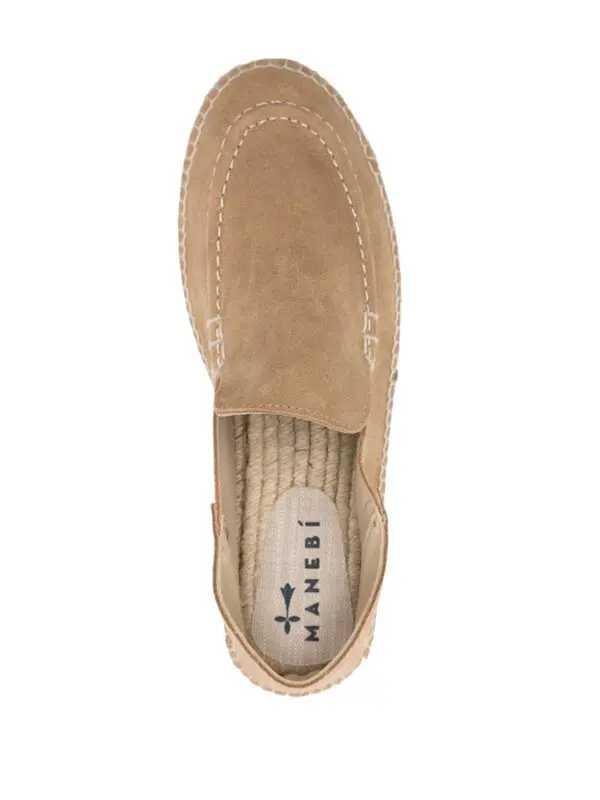 Manebí Traveler Suede Espadrilles - Neutrals