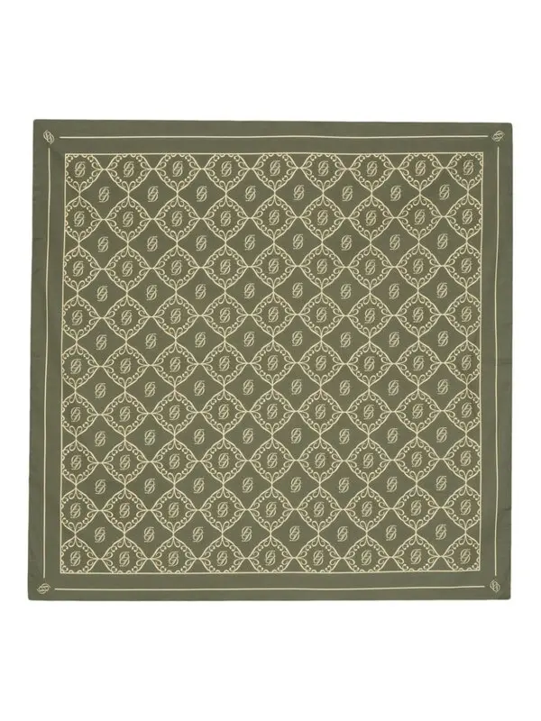 Drole De Monsieur Monogram-jacquard Cotton Scarf