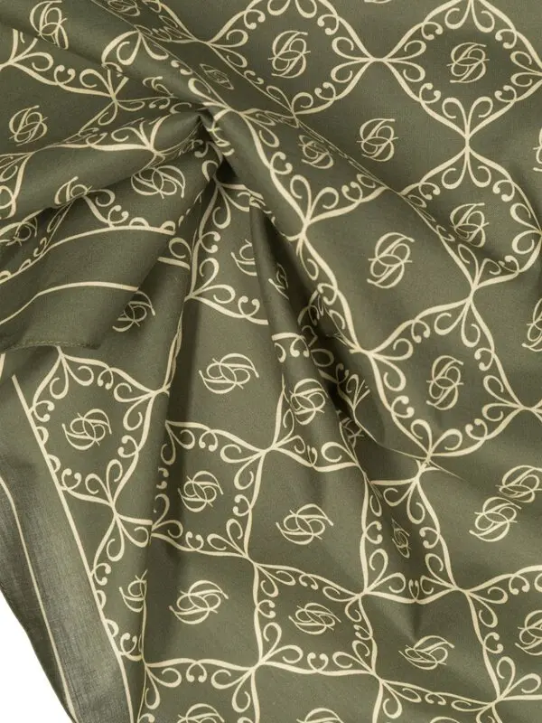 Drole De Monsieur Monogram-jacquard Cotton Scarf