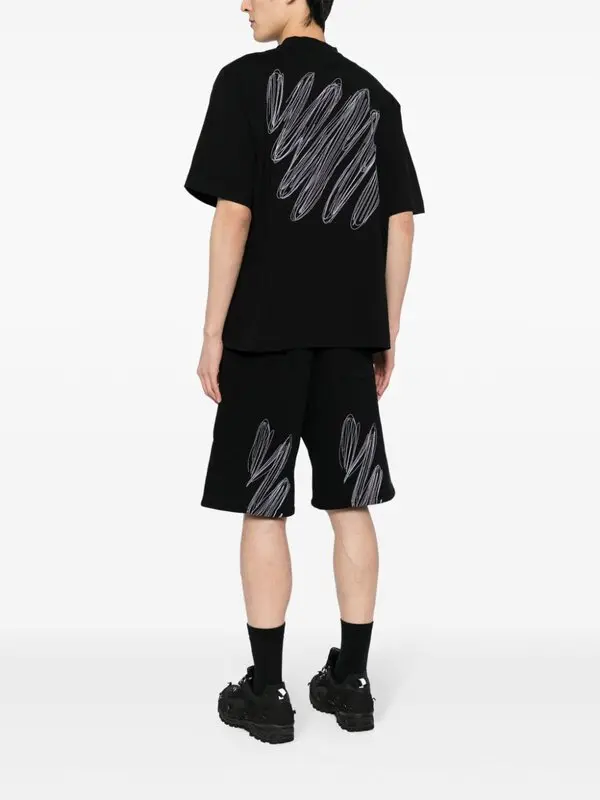 Off-White Scribble Diags Track Shorts