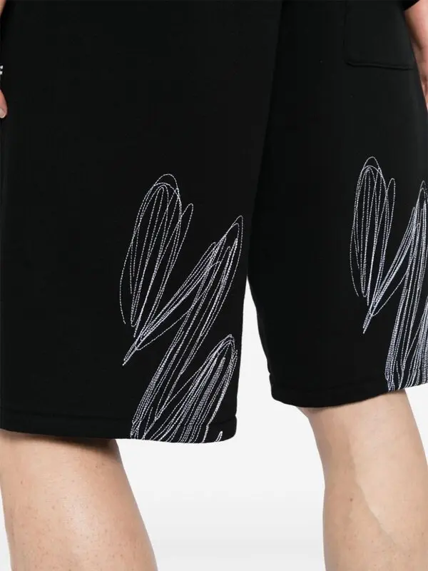 Off-White Scribble Diags Track Shorts