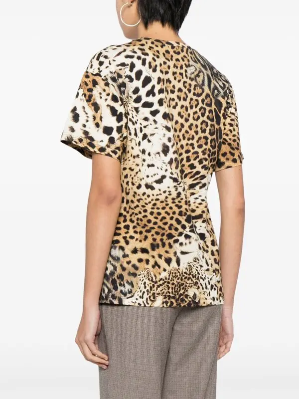 Roberto Cavalli Leopard-print T-shirt