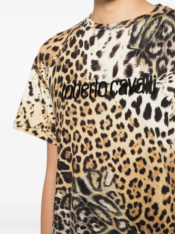 Roberto Cavalli Leopard-print T-shirt