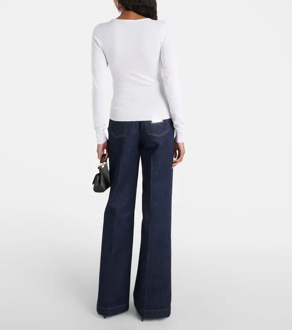 Dolce & Gabbana Silk-blend Sweater - White