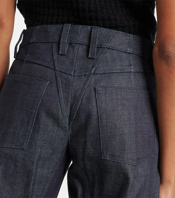 JIL SANDER Tapered Cropped Mid-rise Jeans