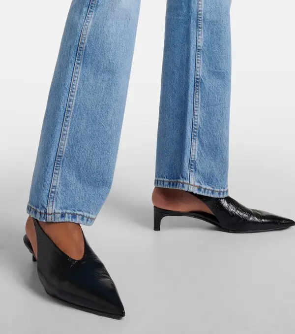 RE/DONE High-rise Straight-leg Jeans
