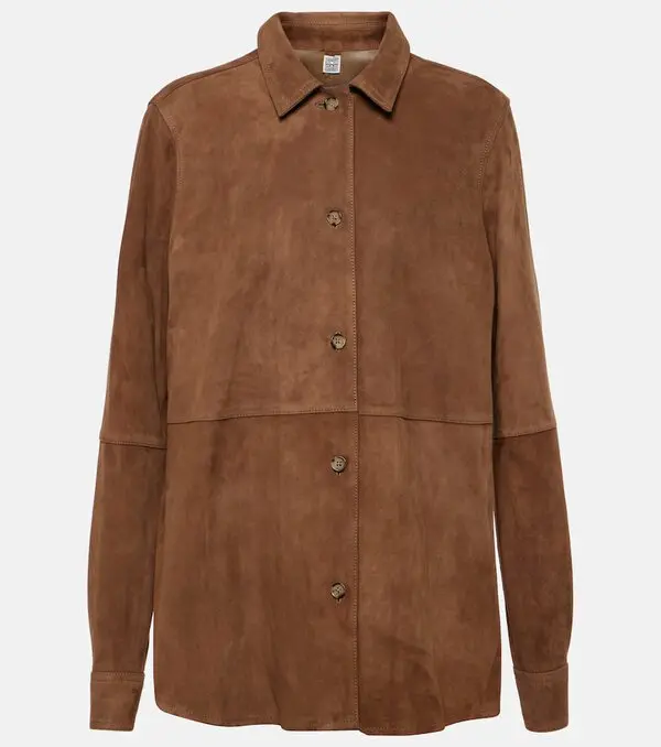 TOTEME Suede Shirt - Brown