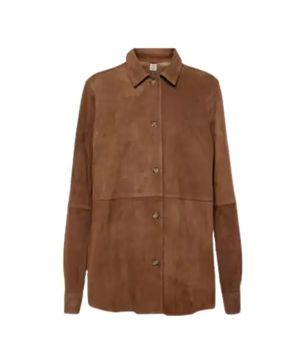 TOTEME Suede Shirt - Brown