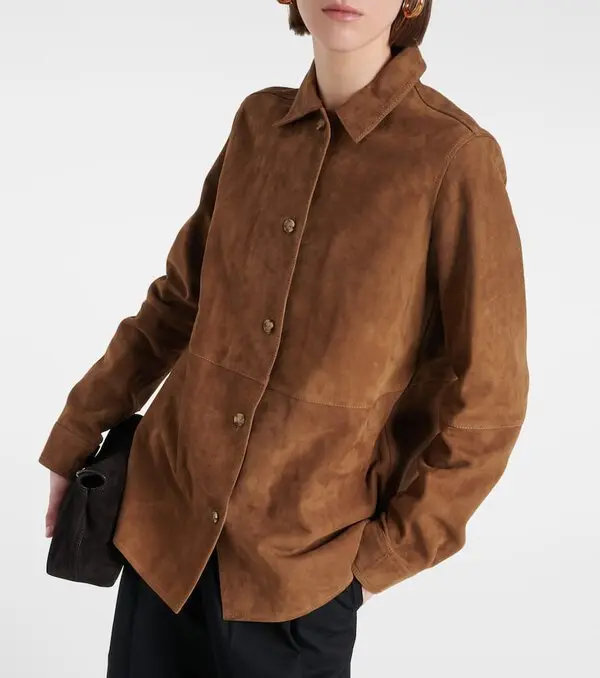 TOTEME Suede Shirt - Brown