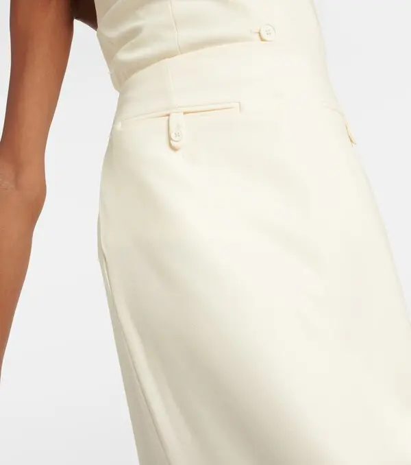 Staud Smith Maxi Skirt - Beige