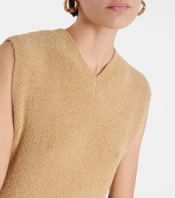 TOTEME Cotton-blend Terry Sweater Vest