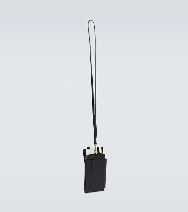 Balenciaga Leather-trimmed Phone And Passport Holder