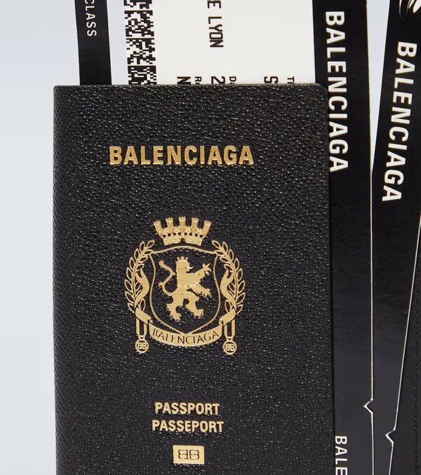 Balenciaga Leather-trimmed Phone And Passport Holder
