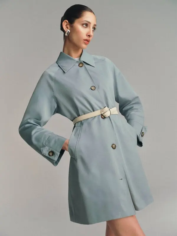 REFORMATION Dion Trench - Blue