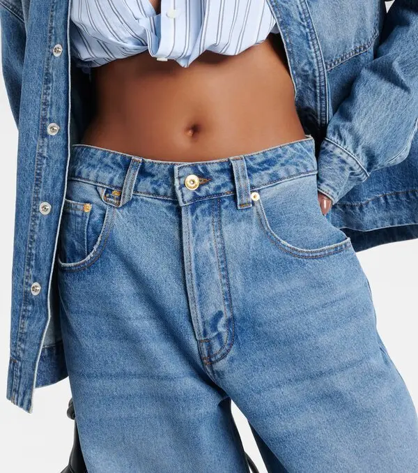 Jacquemus Le De-nîmes Wide-leg Jeans - Blue
