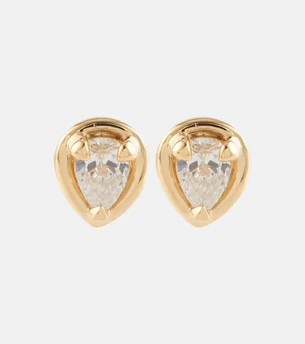 STONE AND STRAND 14kt Yellow Earrings With Diamonds - Gold
