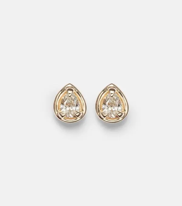 STONE AND STRAND 14kt Yellow Earrings With Diamonds - Gold