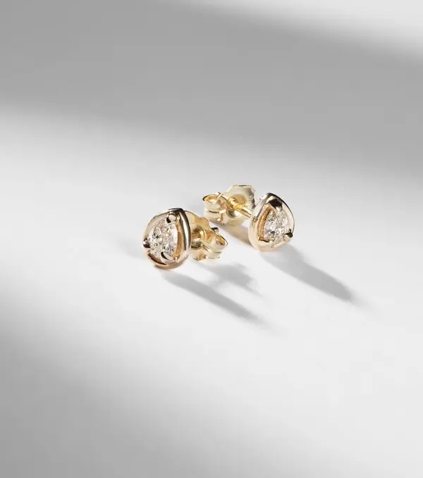 STONE AND STRAND 14kt Diamond Earrings