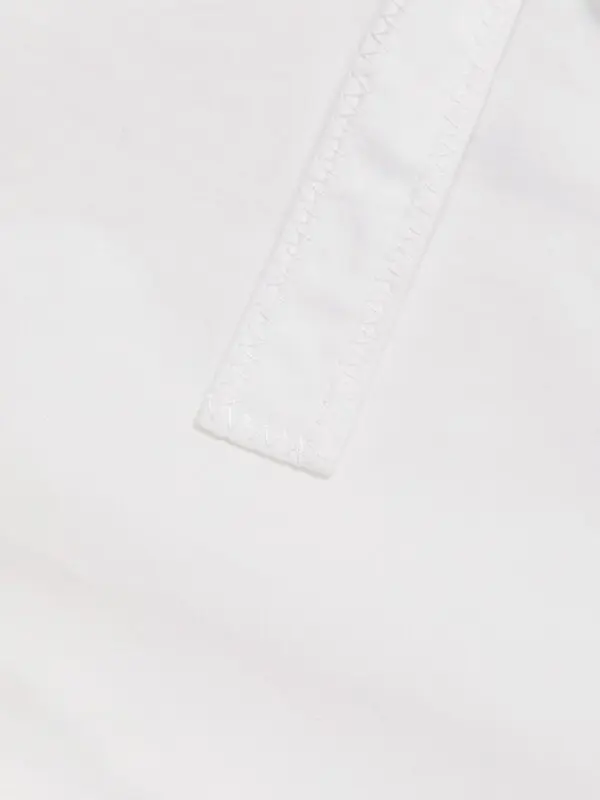 GANNI Poplin Bow Short-sleeve Minidress - Bright White