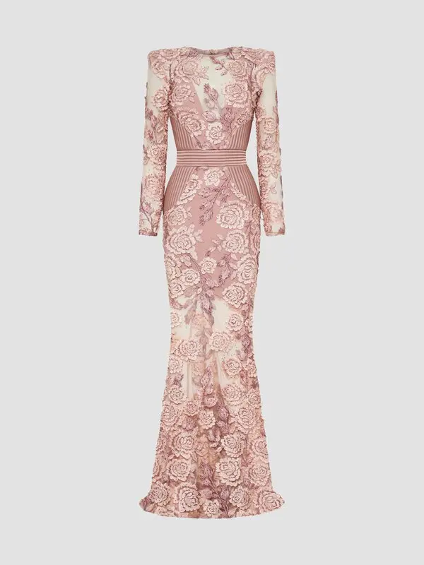 ZHIVAGO The Beginning Floral Lace Gown