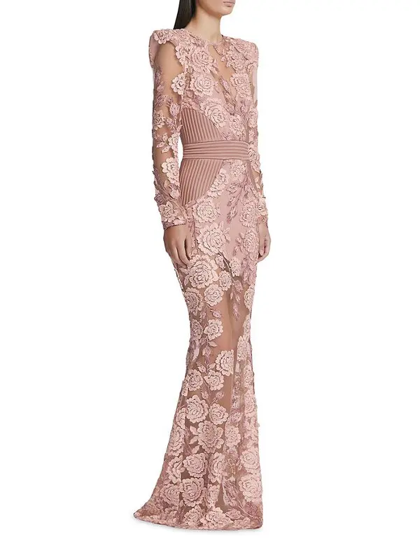 ZHIVAGO The Beginning Floral Lace Gown
