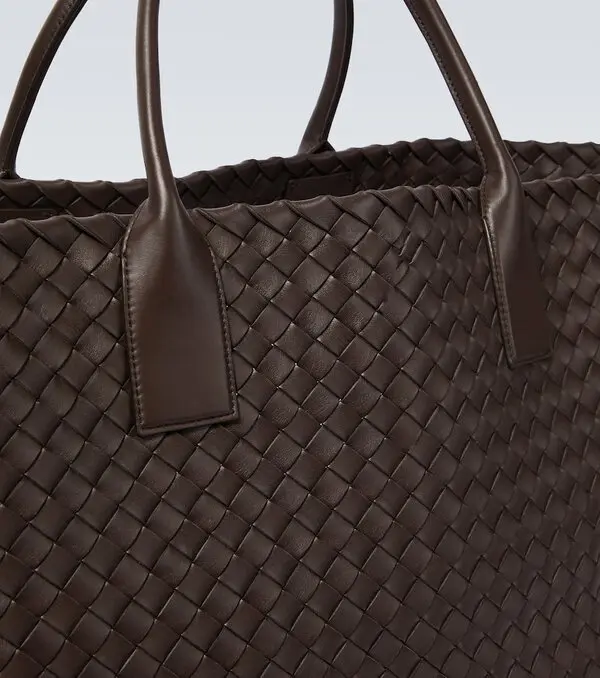 Bottega Veneta Cabat Maxi Intrecciato Leather Tote